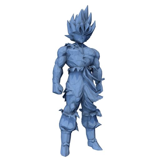 🐉 Goku Dragon Ball Low Poly 9・ STL File for 3D printing・Cults