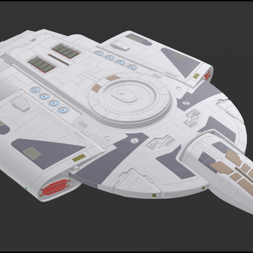 ⭐ Star Trek Defiant Class Starship・ STL File for 3D printing・Cults