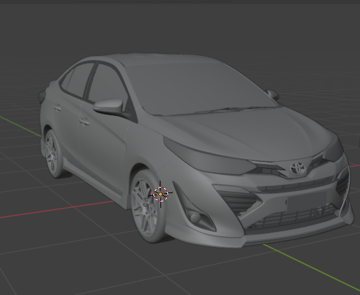 🚗 toyota-vios-street-legal・ OBJ File for 3D printing・Cults