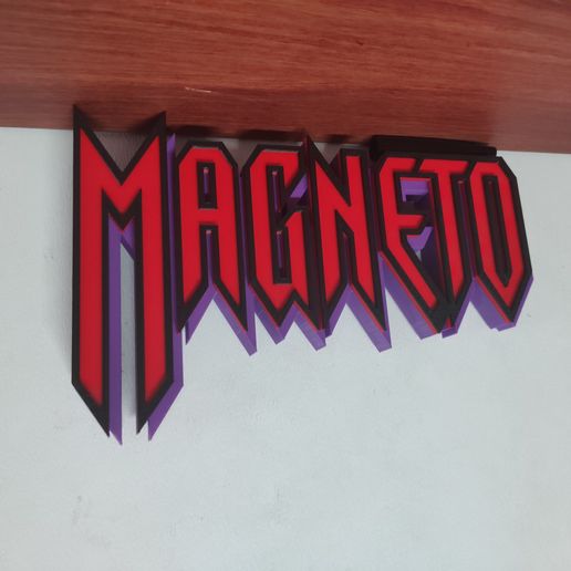 👾 3D MULTICOLOR LOGO/SIGN - Magneto・3D Print with the Creality ender 5 ...