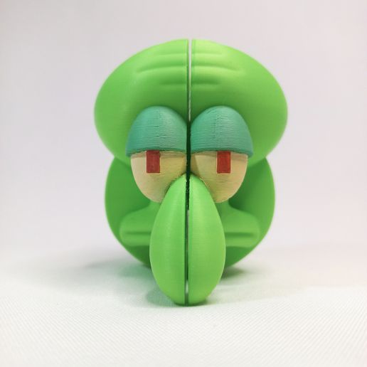 🎨 SQUIDWARD / HANDSOME SQUIDWARD (FACE CHANGE)・Free STL File for ・Cults