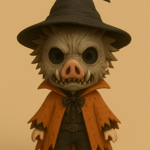 🎃 Inosuke halloween costume chibi cute・ STL File for 3D printing・Cults
