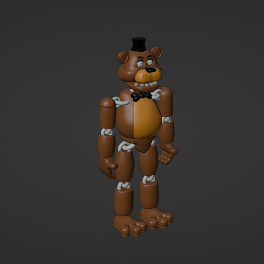 🆓 FREE Articulating Five Nights At Freddy's Freddy Fazbear Toy・Free STL ...