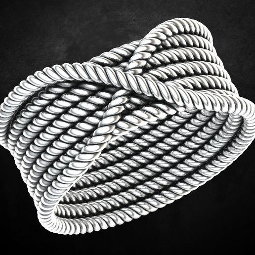 Archivo STL Ring ropes 76 💍 ・Objeto imprimible en 3D para descargar・Cults