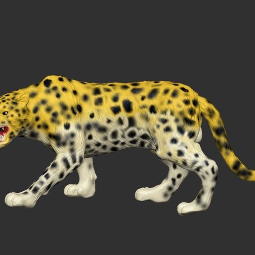 🐆 Leopard 3D print model・ STL File for 3D printing・Cults
