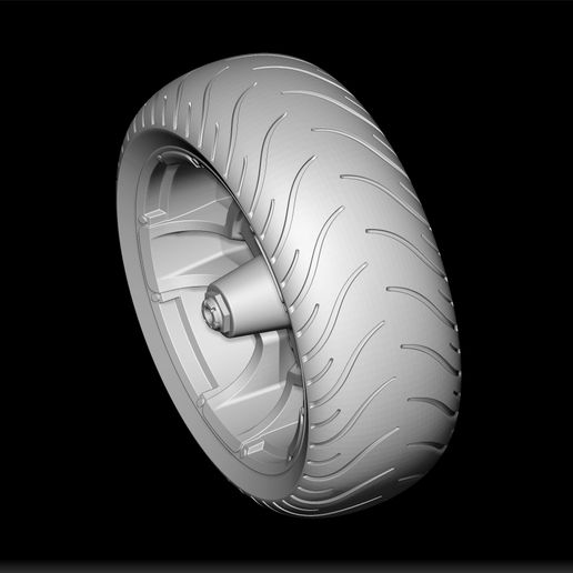 STL file Motorcycle Wheel STL - Moto Wheel 3D - 26 Inch Wheel - Vehicle ...