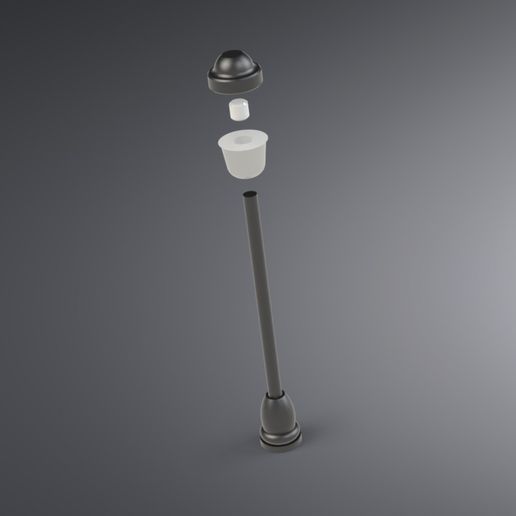 STL file Street Light Prop for Model Train Hobby 🚆 ・3D printing design ...