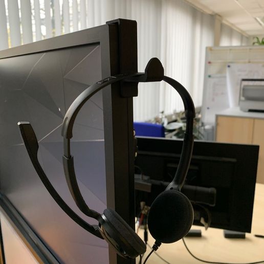 🪝 Headset hook for the monitor / Monitor Headset Hook・Free 3D File for ...