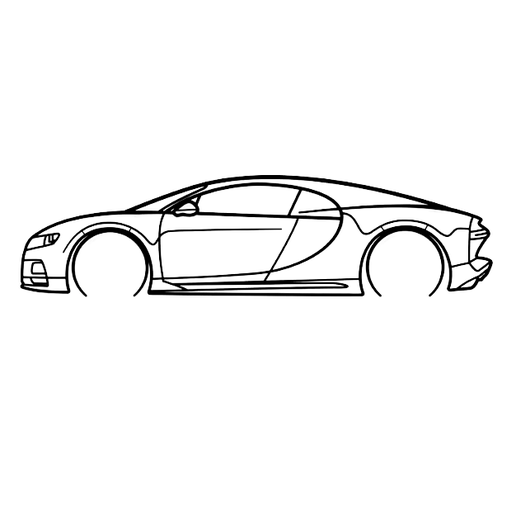bugatti 2d drawing