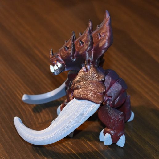 👹 Articulated Zerg Ultralisk・ STL File for 3D printing・Cults
