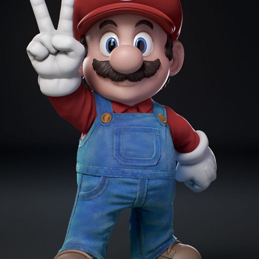👾 Figurine Mario - STL model Ultra-Detailed・ STL File for 3D printing・Cults