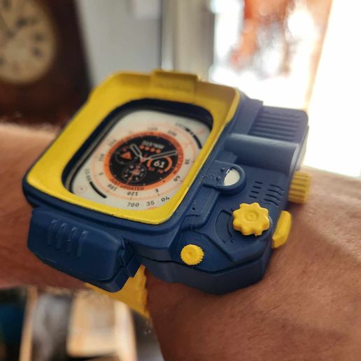 🍎 Apple Watch Ultra Series Fallout PipBoy 3000 Cover・ STL File for 3D ...