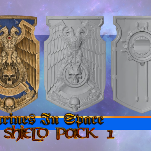 🛡️ Combat Shield Pack・ STL File for 3D printing・Cults
