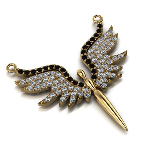 STL file Necklace Angel 3D print model 👼 (OBJ)・3D printable model to ...