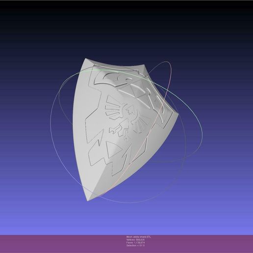 STL file Zelda Link Shield 🔗 (STEP)・3D printable design to download・Cults
