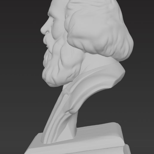 🗿 Karl Marx・Free STL File for 3D printing・Cults