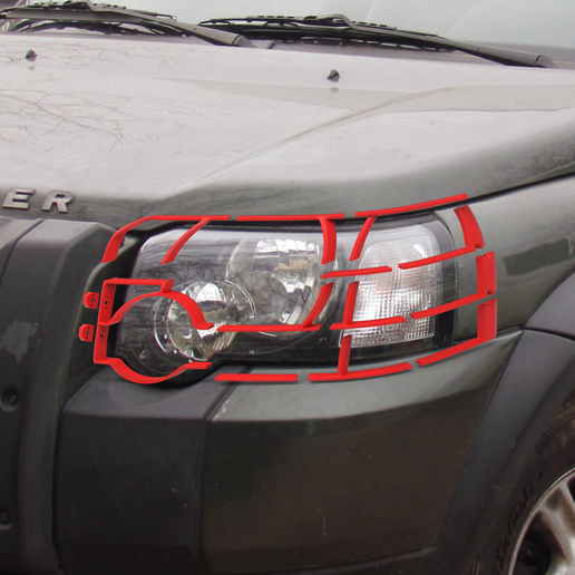 Archivo STL Landrover Freelander 1 Facelift Protectores de Faros 🚗 ...