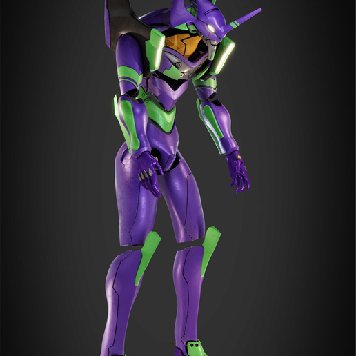 🤓 Evangelion EVA-01 Full Armor for Cosplay・ 3D File for 3D printing・Cults