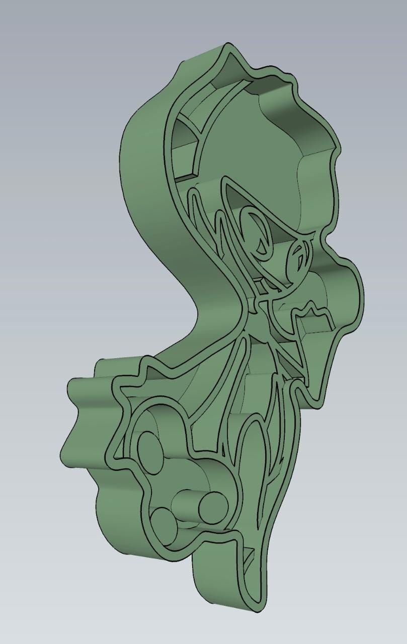 Download STL file AMAZING POKEMON Roserade COOKIE CUTTER STAMP CAKE DECORATING • Model to 3D ...