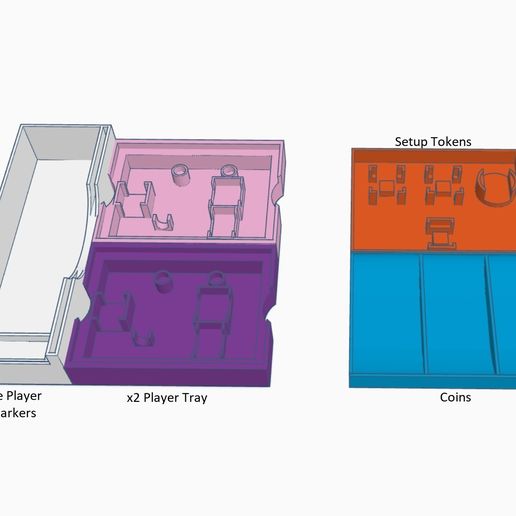 ♟ Tokaido Duo Deluxe Insert・ STL File for 3D printing・Cults