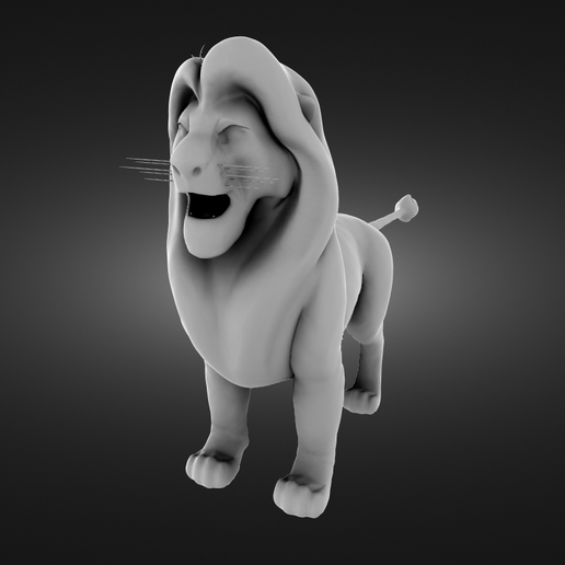 Fichier STL Simba 🎨 ・Modèle à télécharger et à imprimer en 3D・Cults
