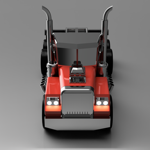 STL file drag racing semi peterbilt 🚚 ・3D printable design to download ...