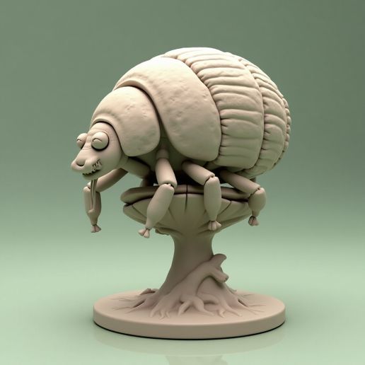 🗿 Mealybug Majesty – Stylized Insect Sculpture・ STL File for 3D ...
