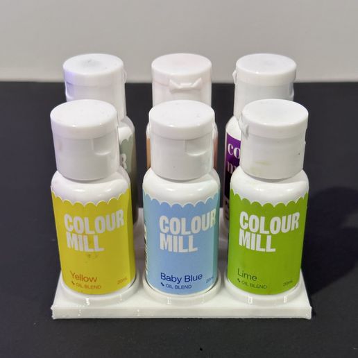 🍾 Colour Mill Stand Set (22mL bottle)・ STL File for 3D printing・Cults