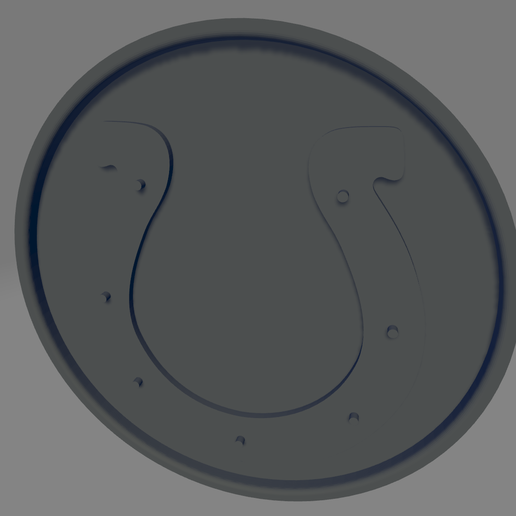 STL file Indianapolis Colts coaster 🏈 ・3D printer design to download・Cults
