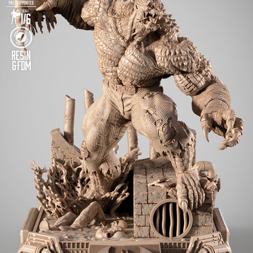 🗿 B3DSERK KILLER CROC SCULPTURE READY FOR PRINTING・ 3D File for 3D ...