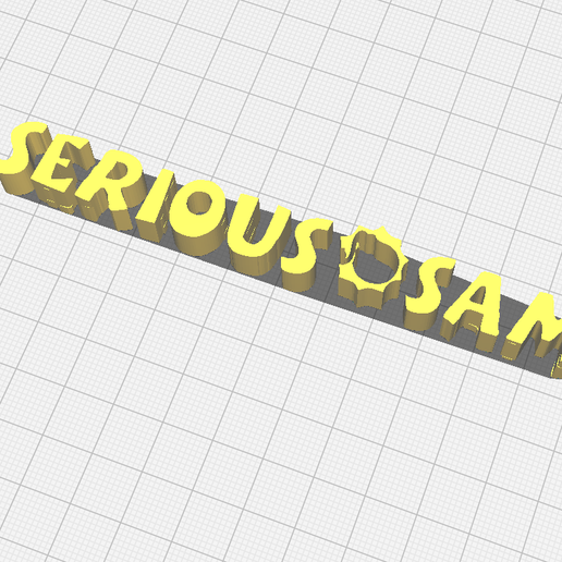 🎮 SERIOUS SAM Logo・ STL File for 3D printing・Cults