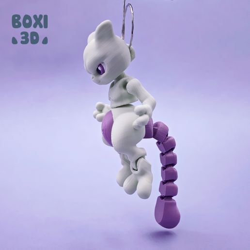 👹 MEWTWO - FLEXI - ARTICULATED - CUTE-PRINT IN PLACE・ 3D File for 3D ...
