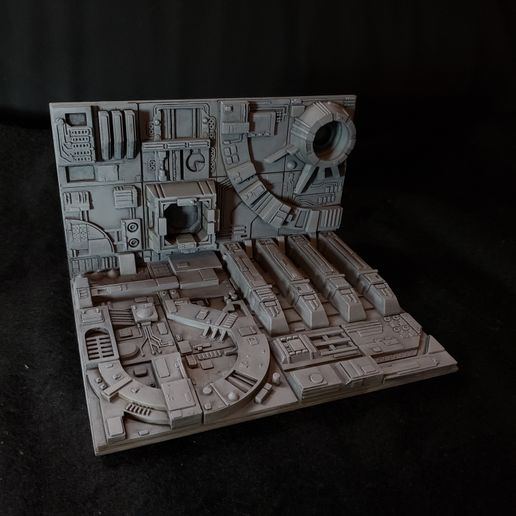 ⭐ Death Star surface tiles・Free STL File for 3D printing・Cults