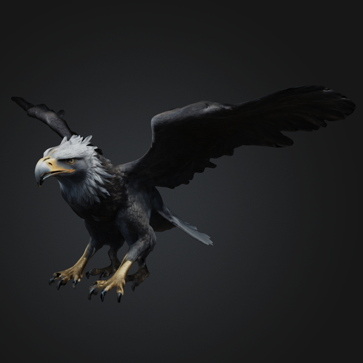 STL file Majestic Fantasy fantasy creature eagle 👹 ・3D printer design ...