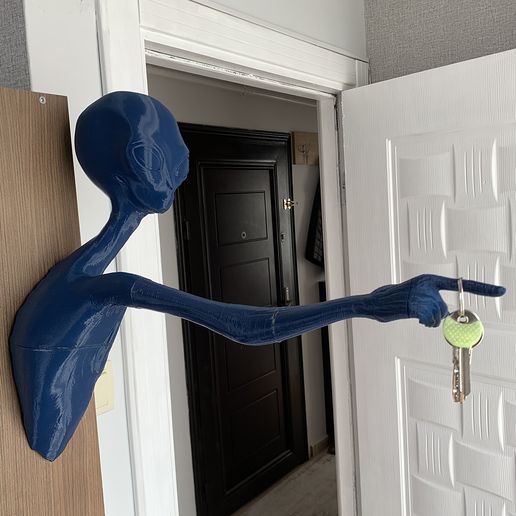 👽 Alien Wall Bust・ STL File for 3D printing・Cults