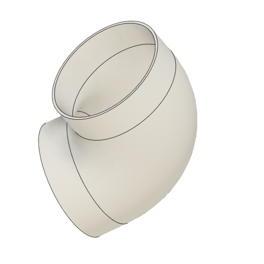 💯 100 mm vent elbo・Free 3D File for ・Cults