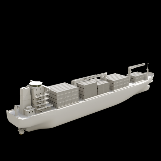 Archivo STL container boat 🛥️ (OBJ)・Diseño imprimible en 3D para ...