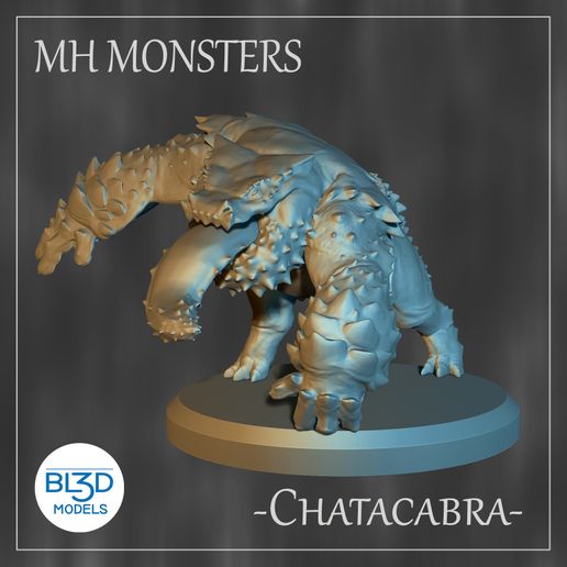 👹 MH Monsters - Chatacabra・ STL File for 3D printing・Cults