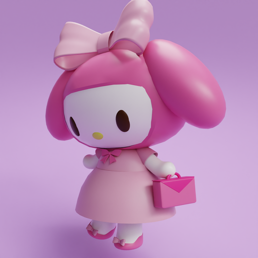 STL file My Melody 🤏 (OBJ)・3D printer design to download・Cults