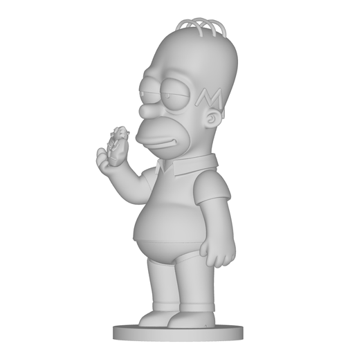 🦸 Homer Simpson CHIBI FIGURE・ STL File for 3D printing・Cults