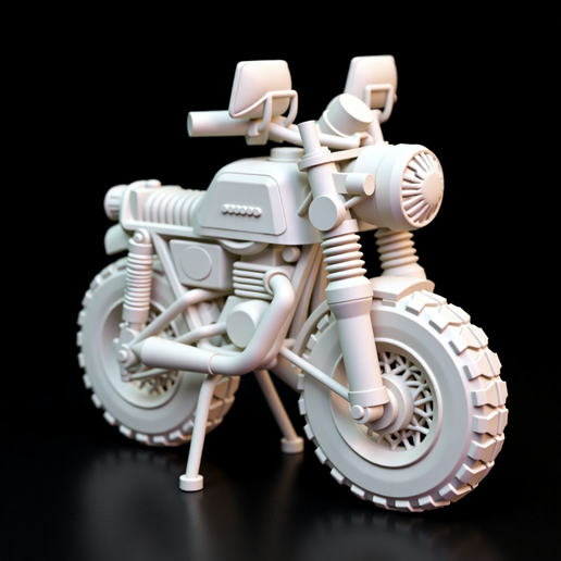 🏍️ Moto Chibi・Arquivo STL para Impressão 3D・Cults