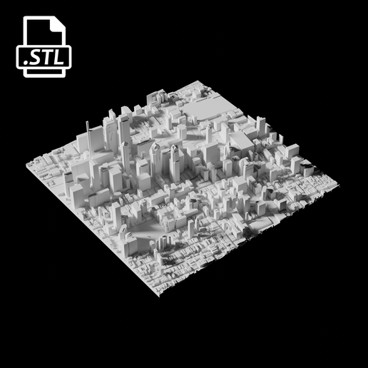 🏙️ Philadelphia City 3D Print File | STL file for 3D printing | 3D Map ...