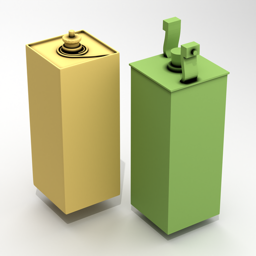 🪖 WW2 Military Battery Set・ STL File for 3D printing・Cults