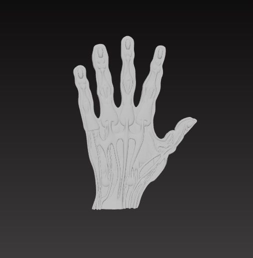 hand・ STL File for 3D printing・Cults