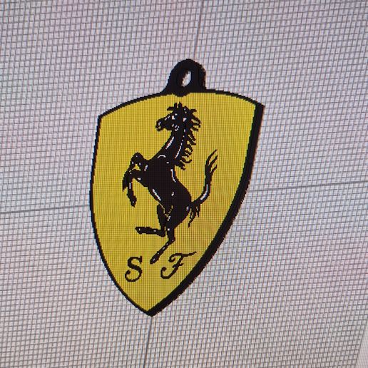 STL file Ferrari Keychain 🗝️ (3MF)・3D printable design to download・Cults