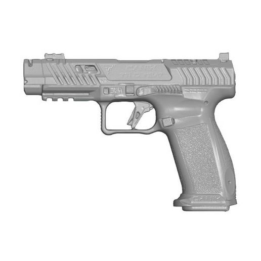 🔫 Canik TTI Taran Tactical Innovations Combat 9mm pistol REAL SIZE SCAN ...