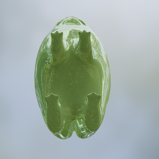 STL file cute angry rain frog 😡 ・3D printable model to download・Cults
