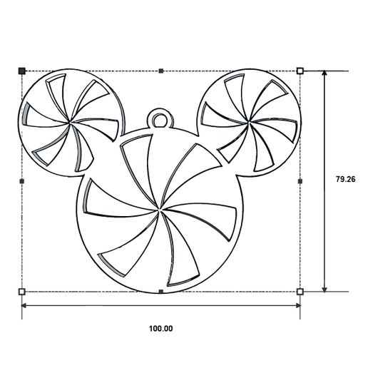 Archivo STL ESFERA MICKEY CANDY 🍬 ・Plan de impresión en 3D para ...