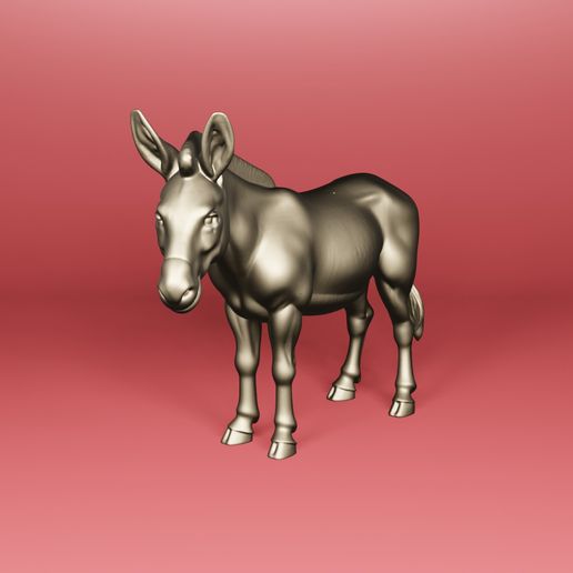 Archivo STL Standing Donkey STL – Farm Animal 3D Print File for ...