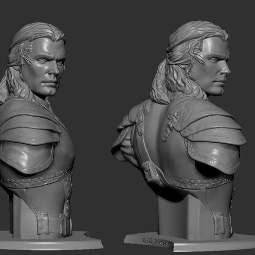 👤 Gerald of Rivia Bust from Netflix Season 2・Free STL File for ・Cults